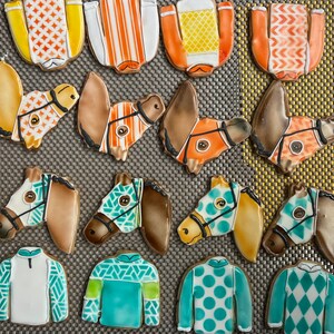 Race Horse Jockey Cookies- Set of 6 Crunchy Shortbread Cookies ...
