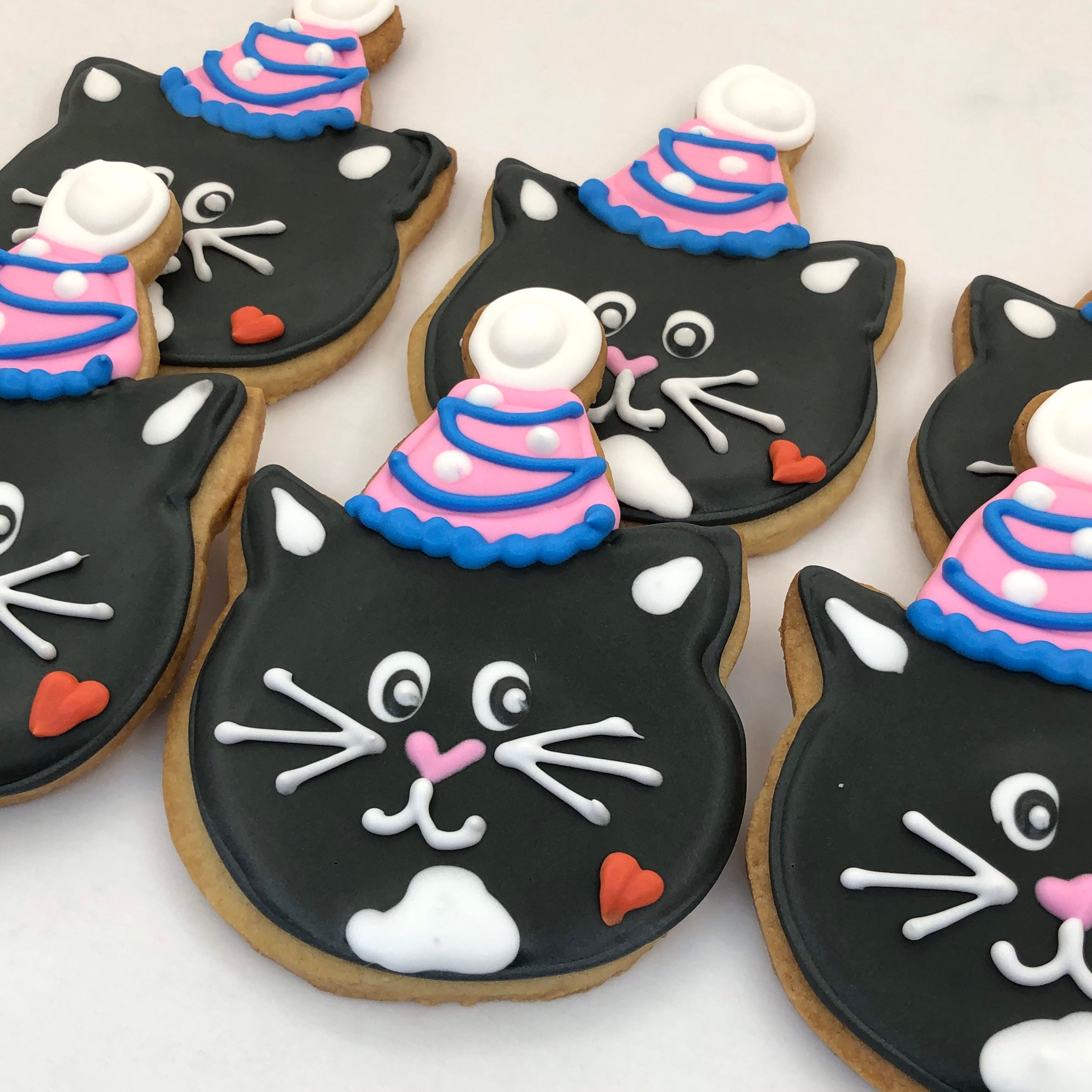 Cat Animated Set of 6 Crunchy Shortbread Cookies Individually - Etsy