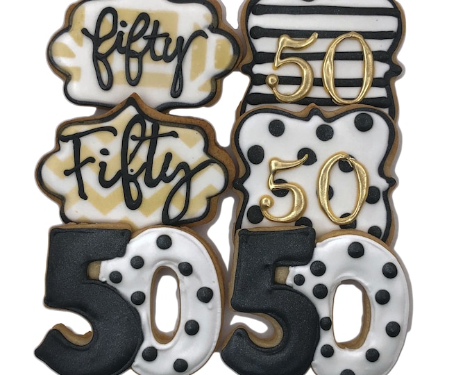 Custom Number Assortment Cookies Set of 6 Crunchy Shortbread - Etsy