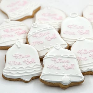 Wedding Bell Cookies- Set of 6 Crunchy Shortbread Cookies Individually ...