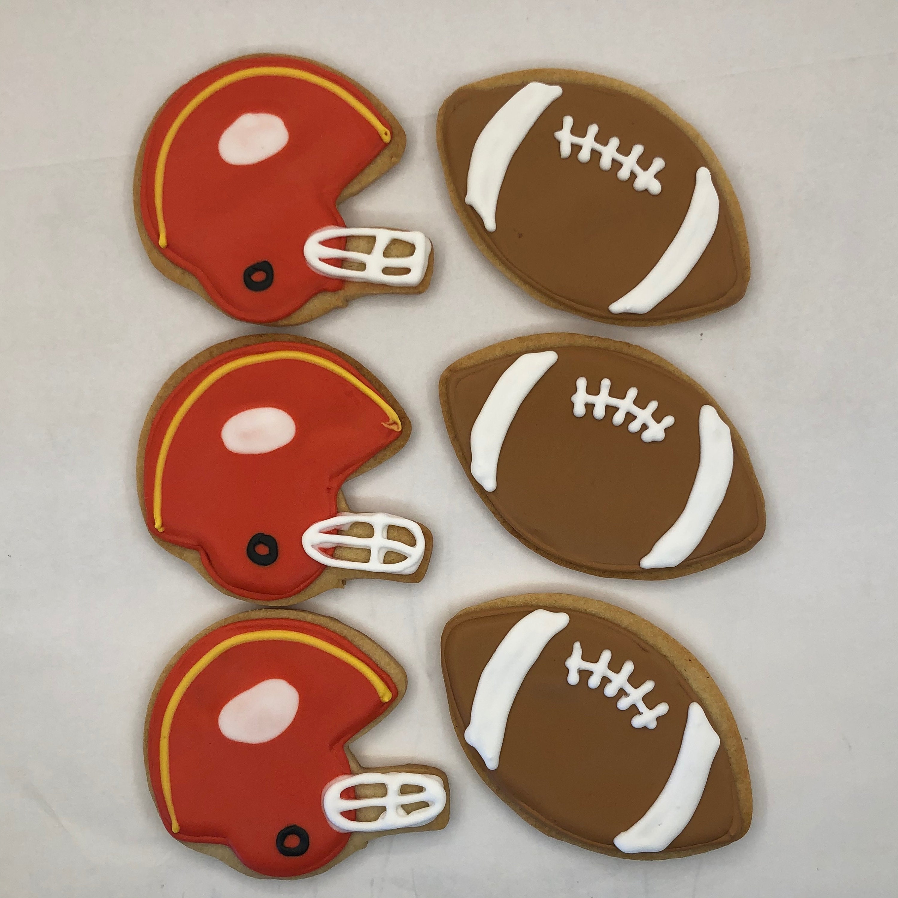 Football Helmet Cookies