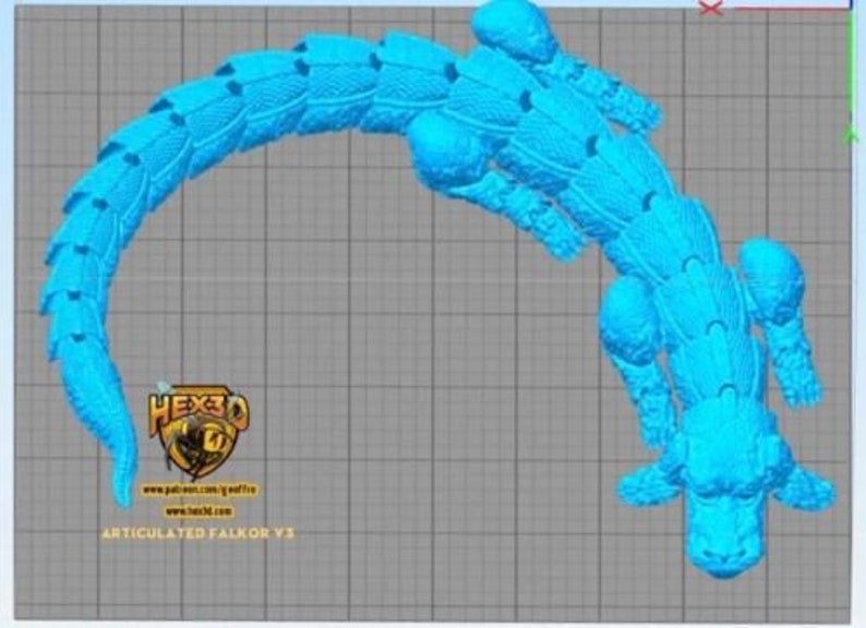 The Neverending Story FALKOR Model Articulated 3D Print Retro Movie ...