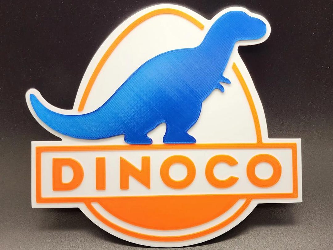 Cars Dinoco Sign Disney Pixar Wall Decoration - Etsy