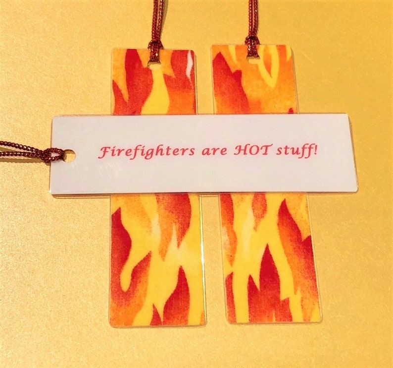 Bookmarkers/laminated/handmade/fabric/essential Worker/firefighter ...