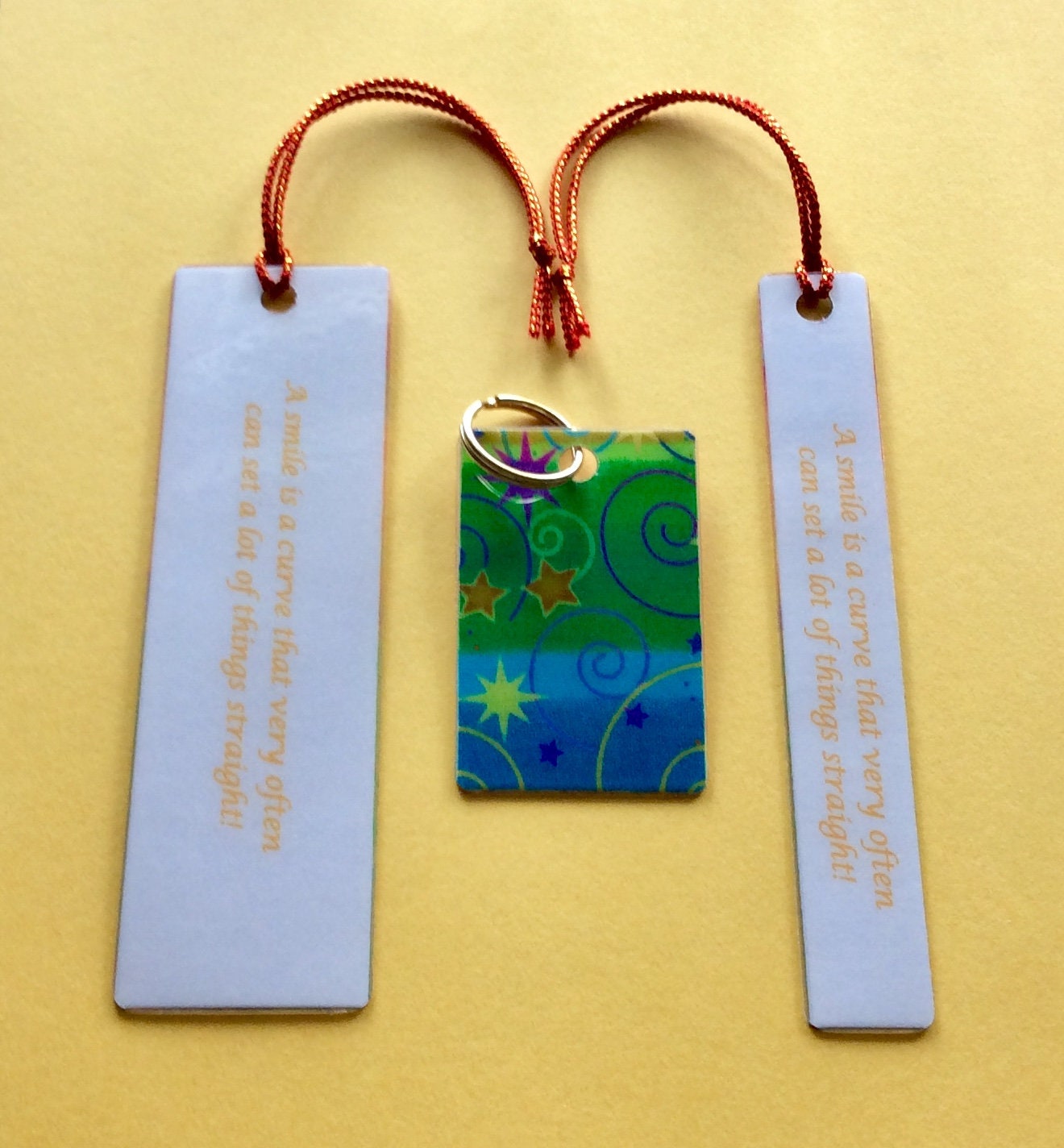 Bookmarkers/laminated/handmade/fabric/gift Set/stars Design - Etsy