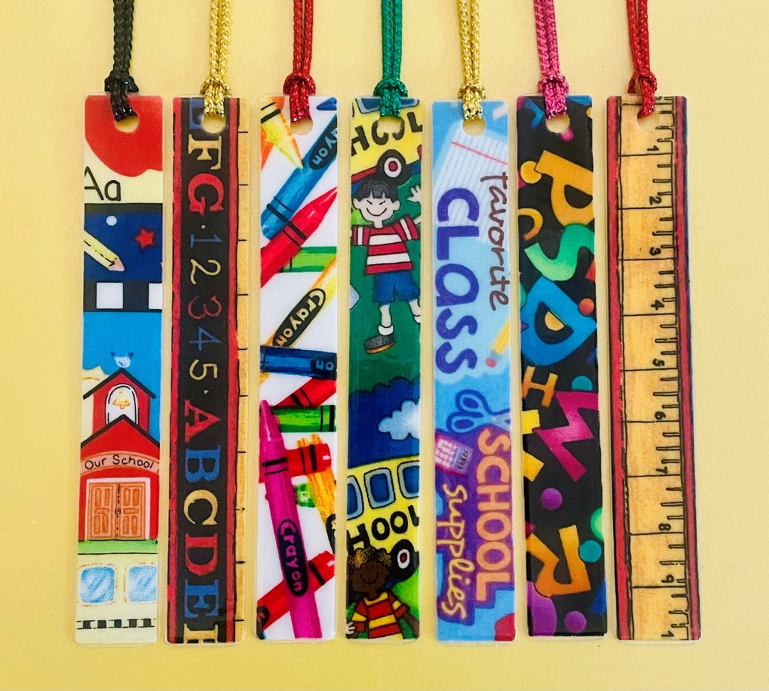 Bookmarkers/laminated/handmade/fabric/educational Design - Etsy