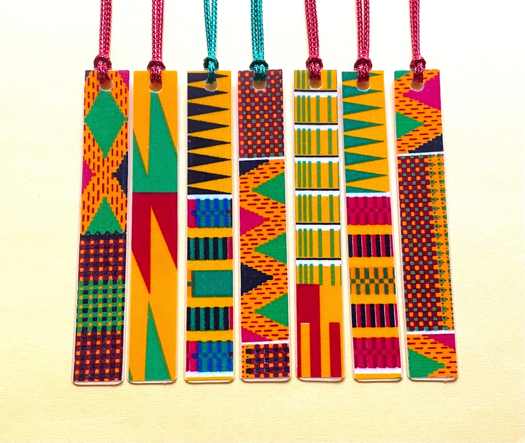 Bookmarkers/laminated/handmade/fabric/afrocentric Variety Design - Etsy