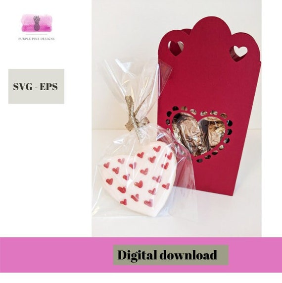 Heart Box SVG Valentines Day SVG Gift Box Heart Shaped Box | Etsy