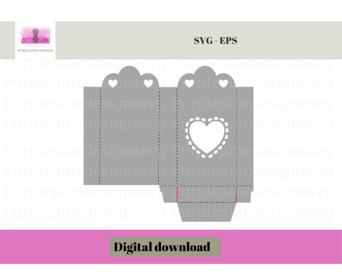 Heart Box SVG, Valentines Day SVG, Gift Box, Heart Shaped Box, Candy ...
