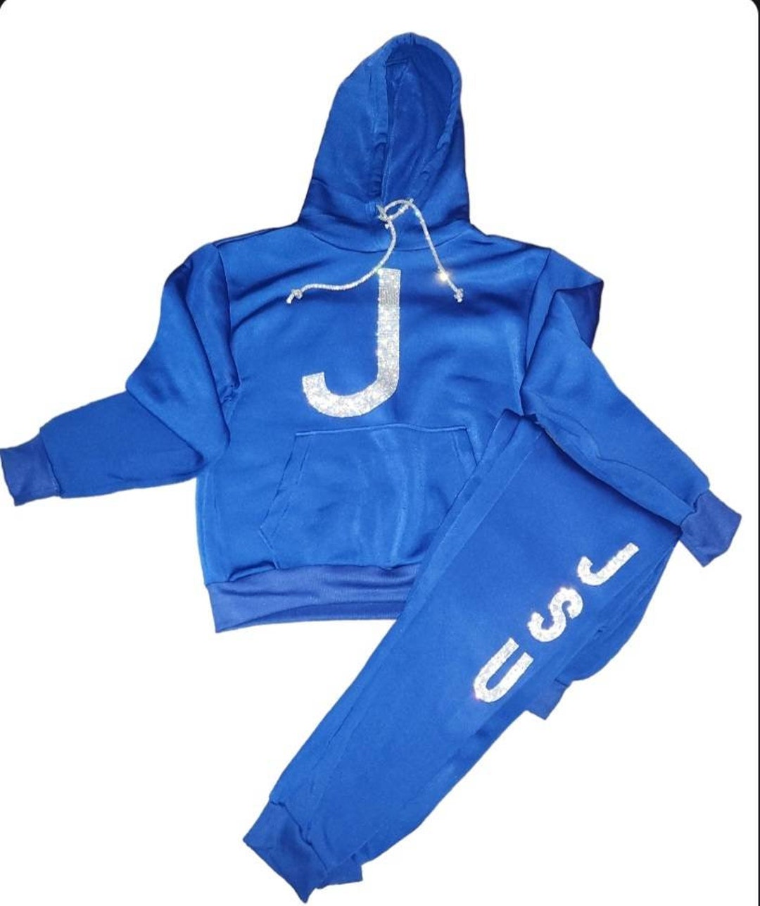 Bling JSU Sweatsuit, JSU Hoodie, Swac Tracksuit, Jackson State - Etsy