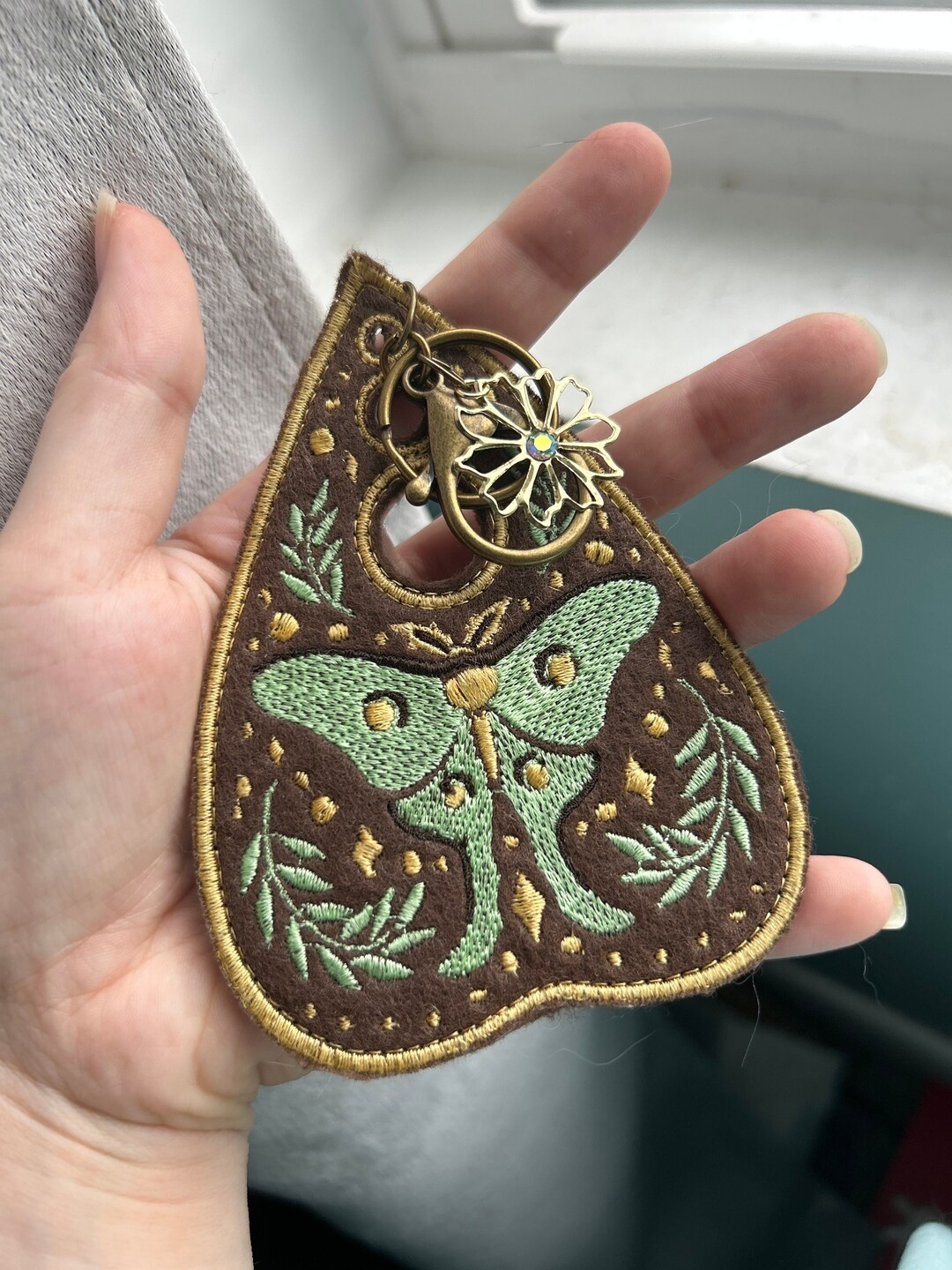 Luna Moth Planchette Keychain - Etsy