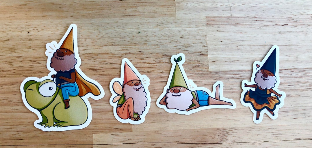 Gnome Sticker Set - Etsy