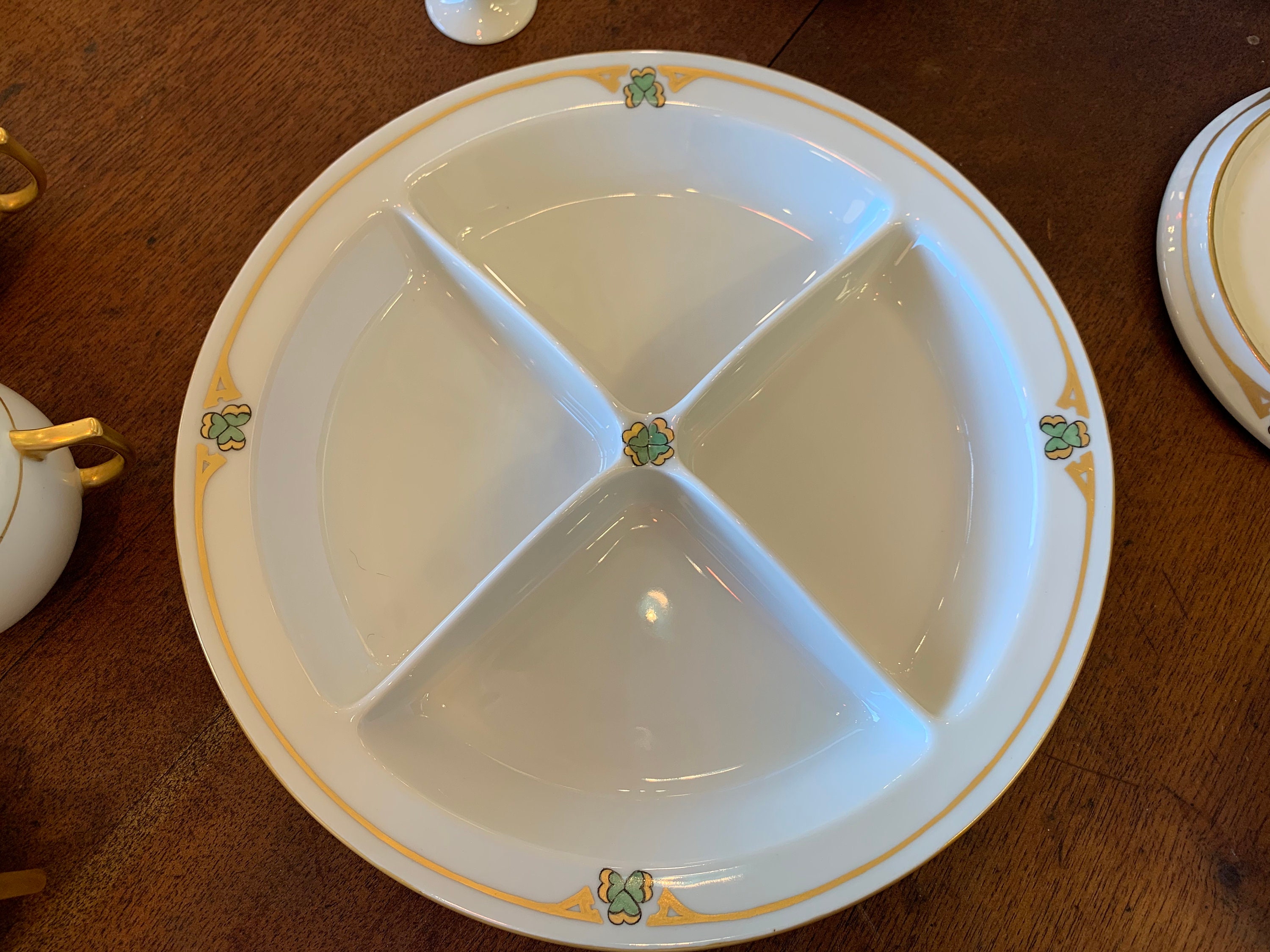 Shamrock China Set - 1930’s Hand Painted Bone China, Custom Made in ...