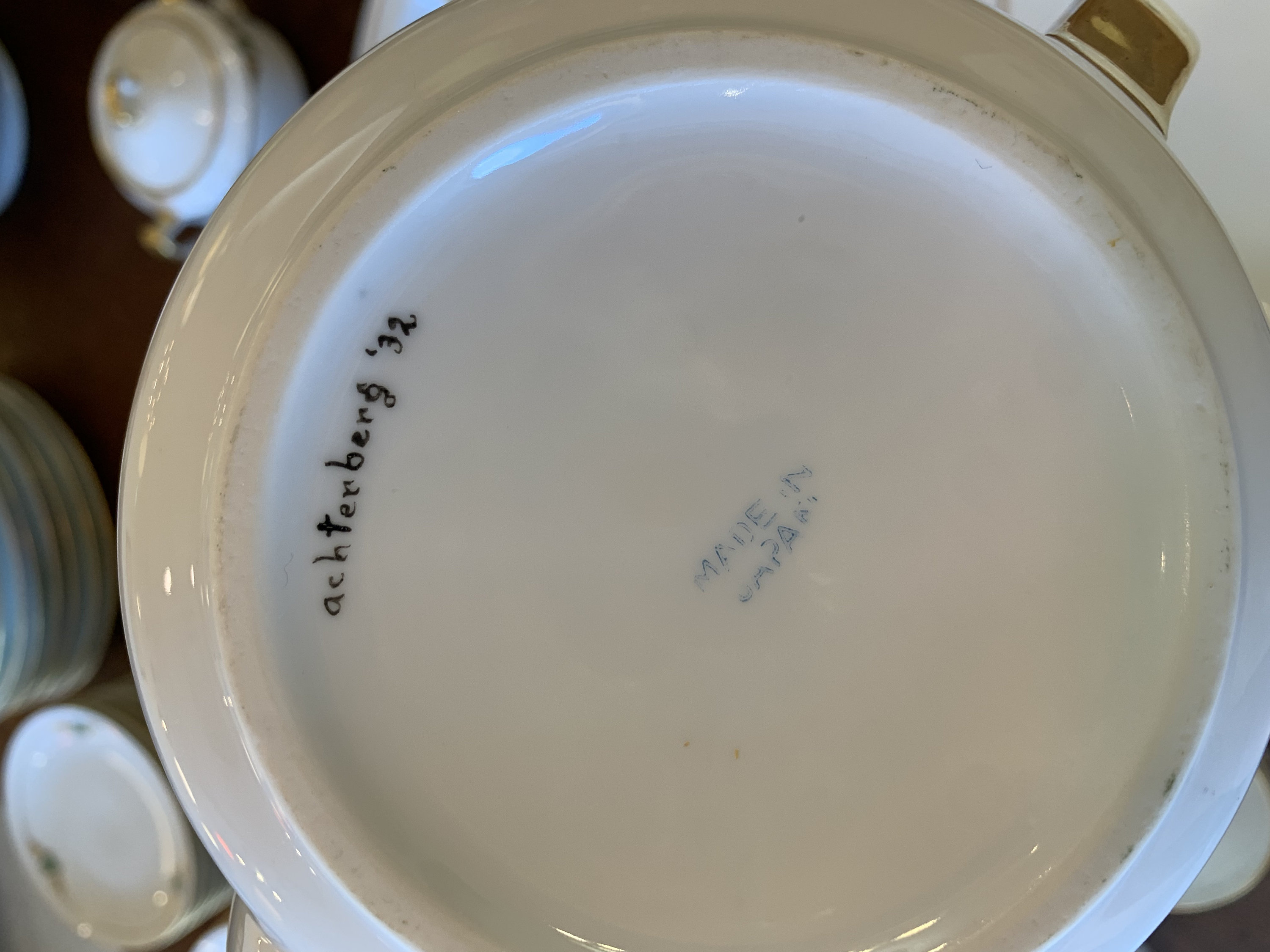 Shamrock China Set - 1930’s Hand Painted Bone China, Custom Made in ...