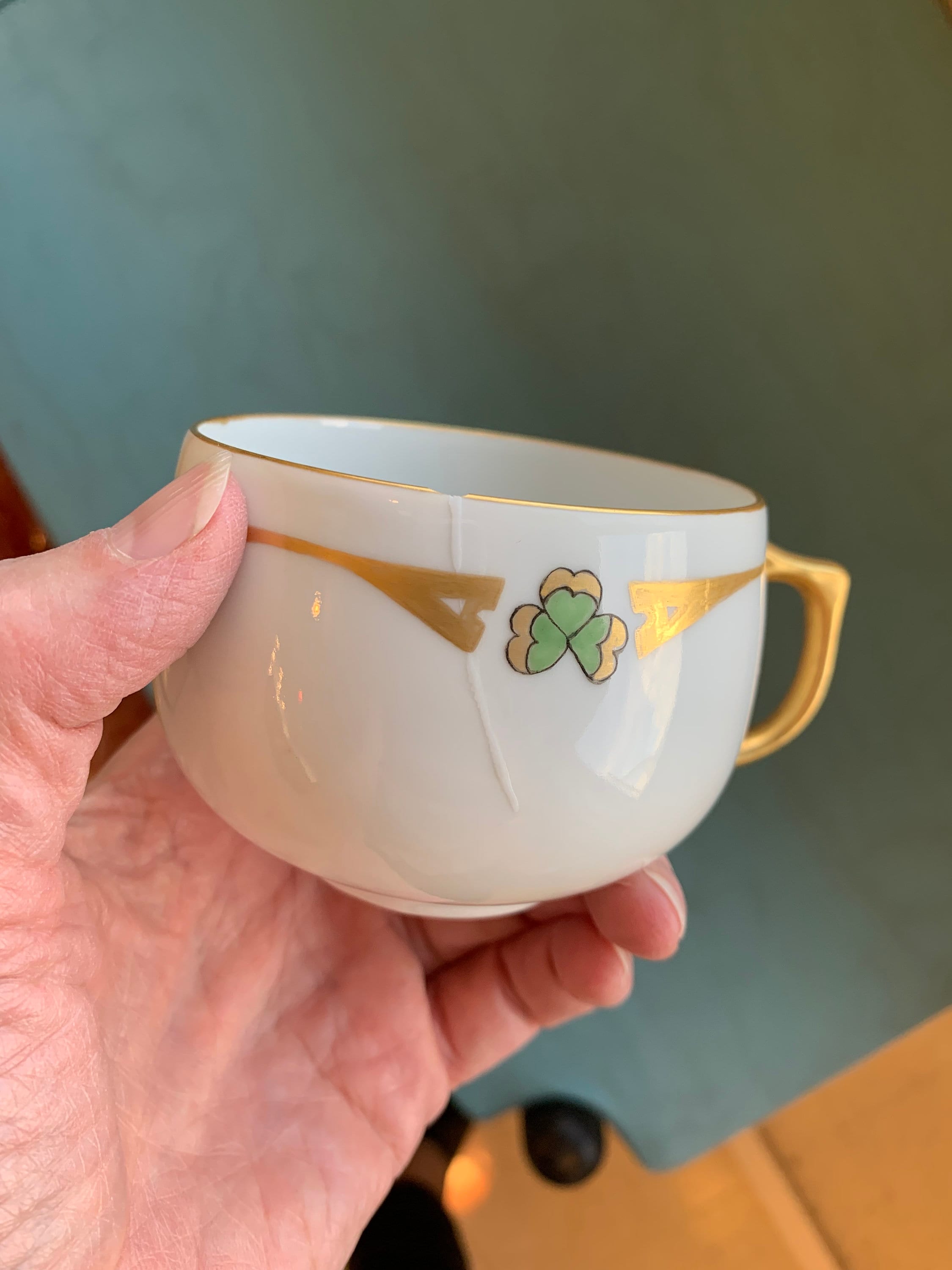 Shamrock China Set - 1930’s Hand Painted Bone China, Custom Made in ...