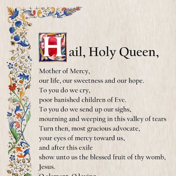 Hail Holy Queen - Etsy