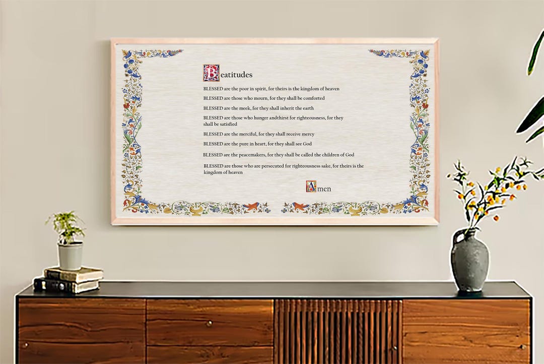 The Beatitudes Frame TV, Christian Frame TV, Christian Samsung Frame TV ...