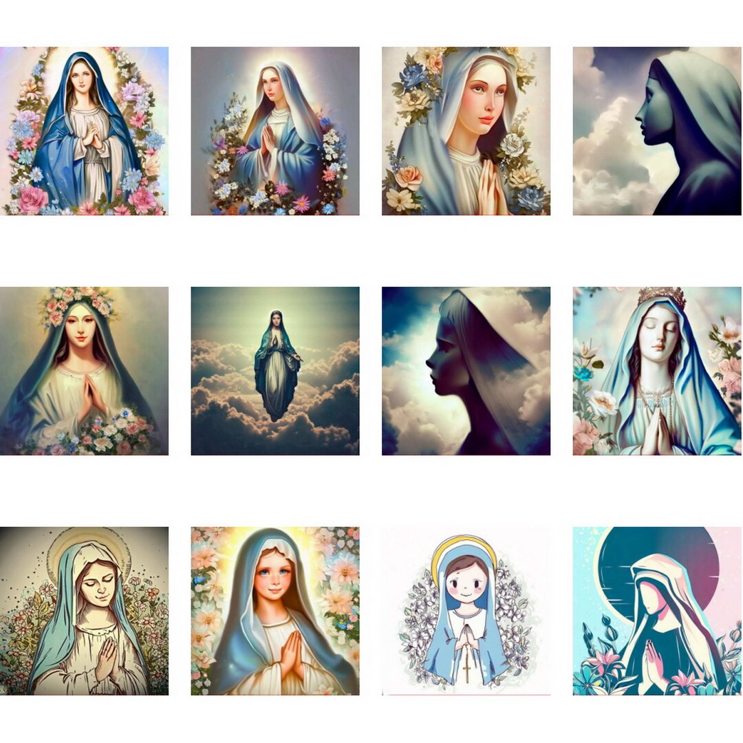 Virgin Mary Memory Card Game, Matching Card Game, Memotest - Etsy