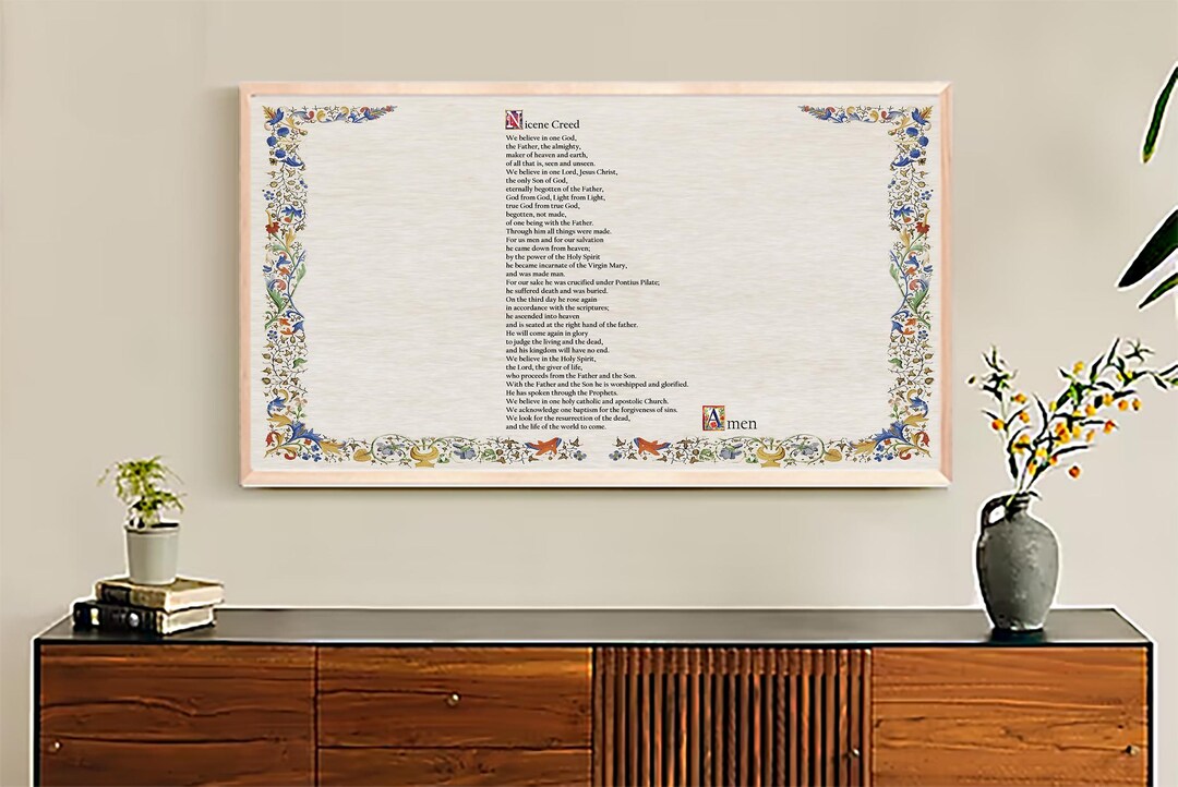 Nicene Creed Frame TV, Christian Frame TV, Christian Samsung Frame TV ...