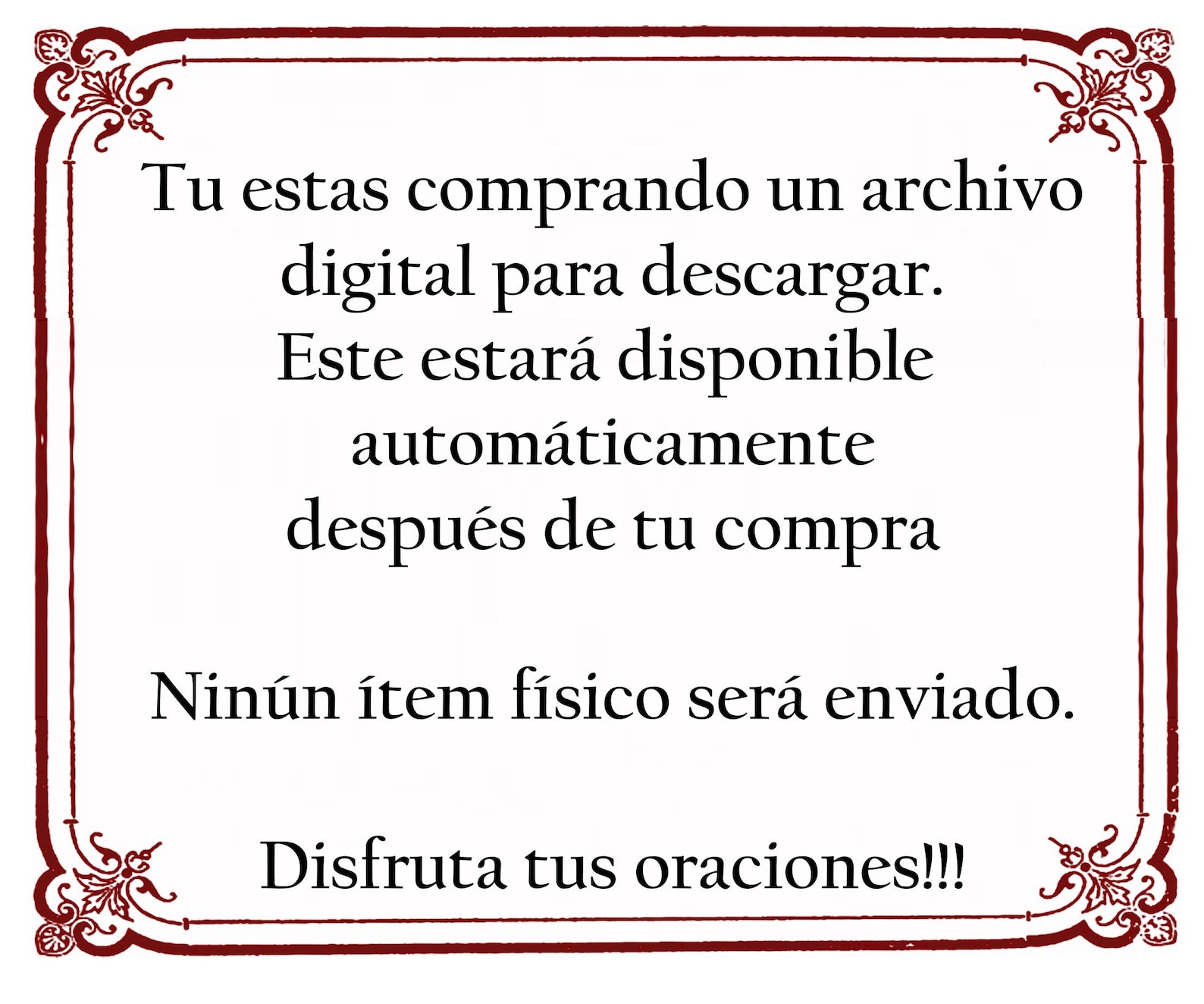 AVE MARIA in SPANISH, Catholic Prayer Card, Popular Catholic Prayers ...