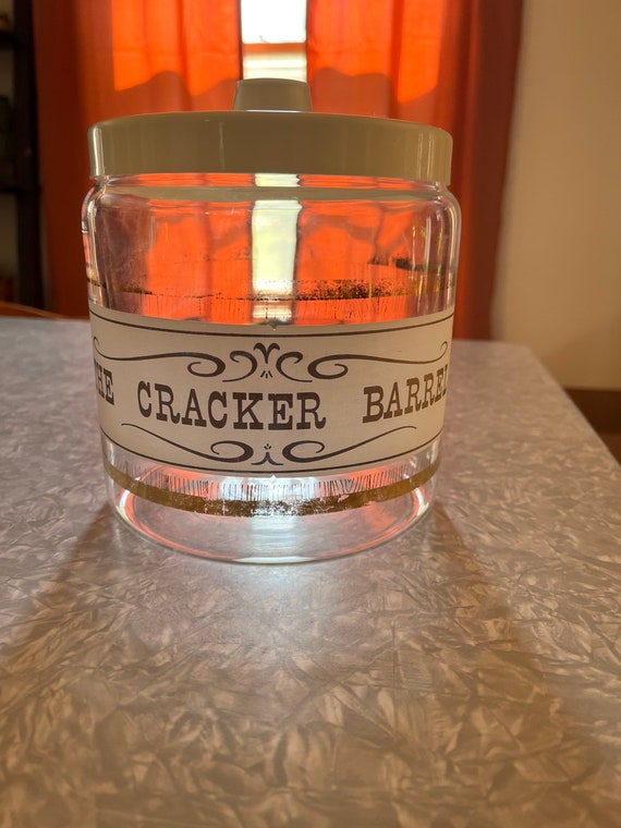 The Cracker Barrel Glass Jar Pyrex - Etsy