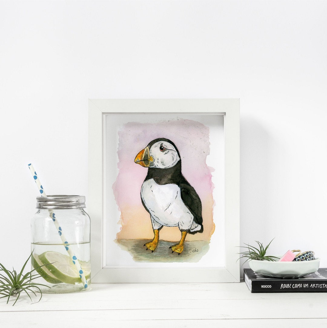 Puffin Art Print/ Nursery Art/ Wall Art/ Decor/ Decoration/ Animals ...
