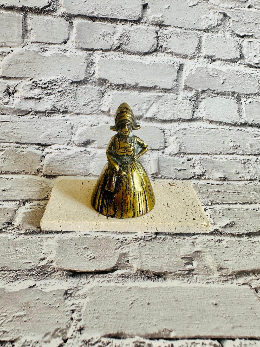 Vintage Victorian Lady Brass Bell by Peerage England, Dinner Bell ...