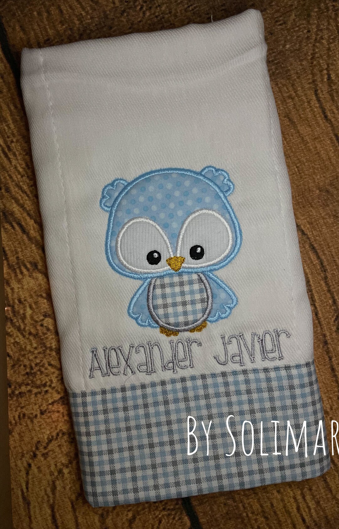 Monogrammed Burp Cloth | Embroidered Burp Cloth | Monogrammed Baby ...