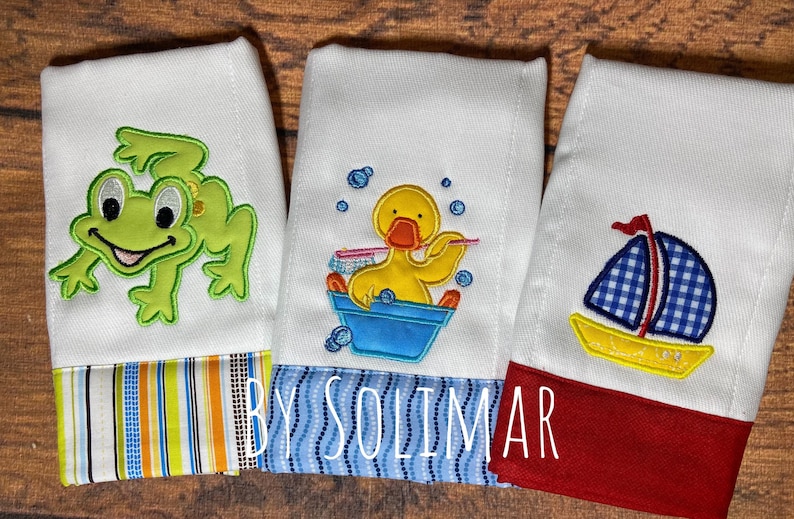 Monogrammed Burp Cloth | Embroidered Burp Cloth | Monogrammed Baby ...