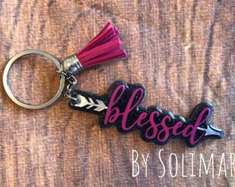 Blessed Keychain - Etsy