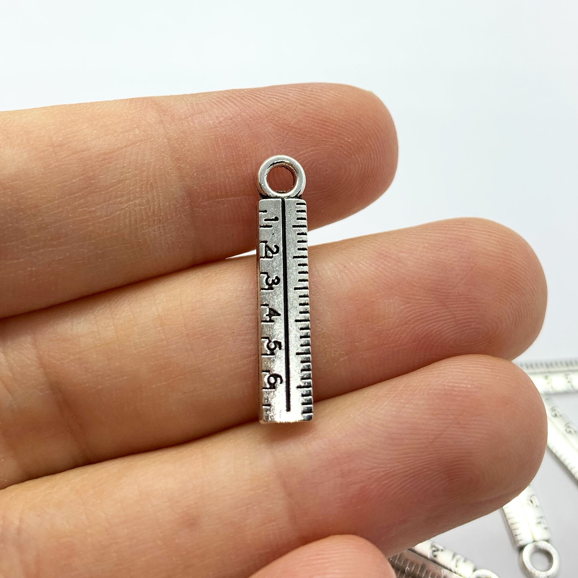 Jewelry Making & Beading A0346 25 Math Geometry Antique Silver Tone ...