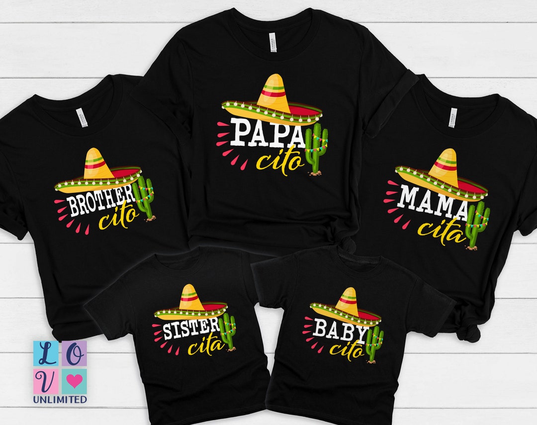 Cinco De Mayo Family Shirts, Personalized Mexican Sombrero Shirts ...