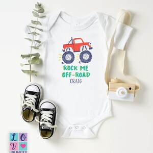 Off Road Truck Onesie®, Oversized Tires Truck Onesie® Demolition Derby ...