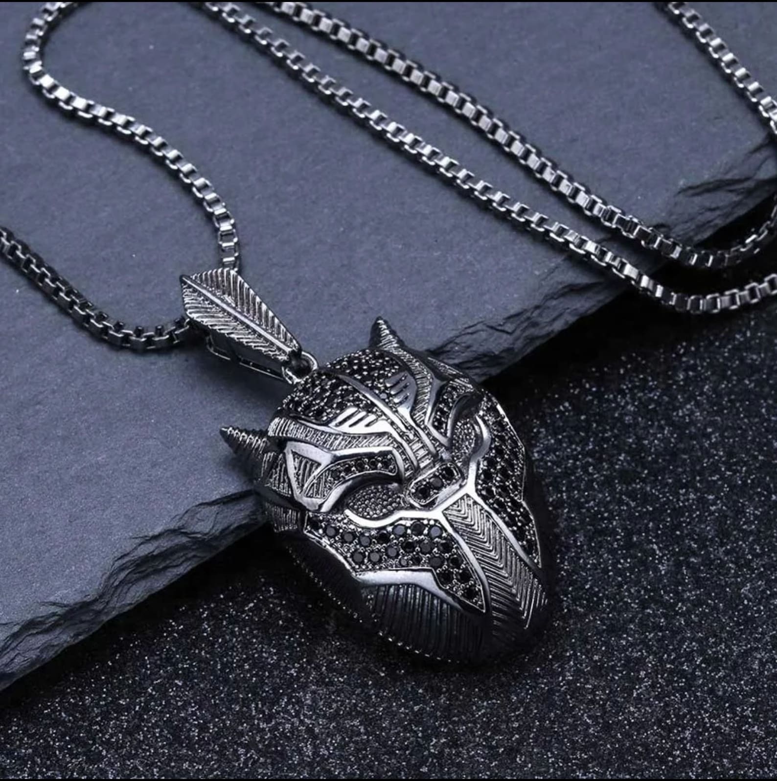 Black Panther Necklace Wakanda Forever King Panther Mask - Etsy