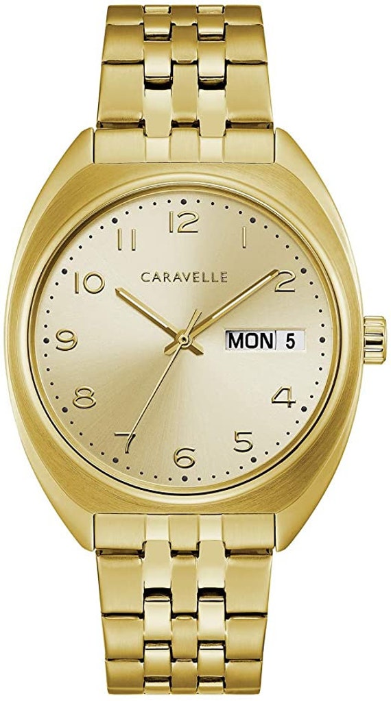 Mens Gold Tone Caravelle Watch Mens Caravelle Watch Mens - Etsy