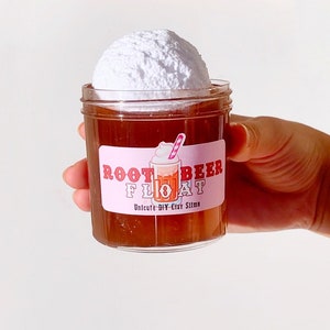 Root Beer Float | Scented DIY Clay Slime - Etsy