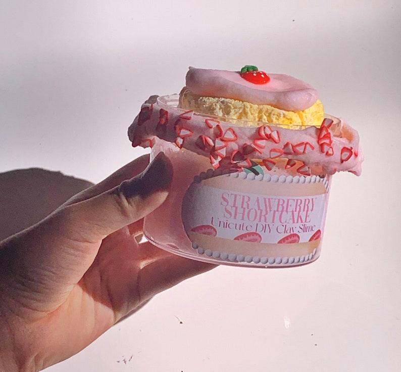 Strawberry Shortcake DIY Clay Slime - Etsy