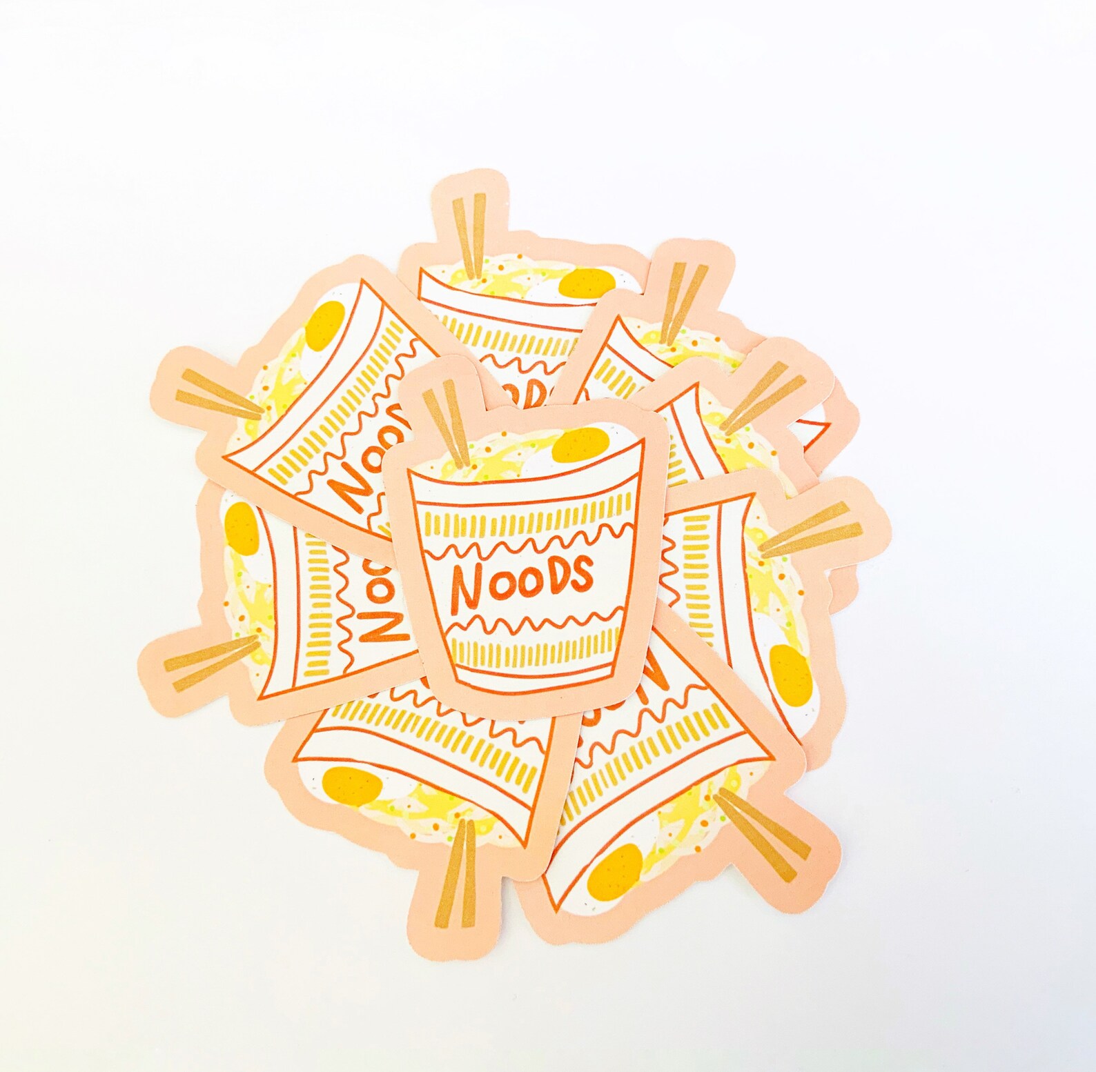 Instant Noodle Sticker noods Free Shipping Great for | Etsy