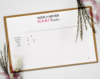 30 Days Habit Simple Habit Tracker Daily Habit Tracker PDF Monthly ...
