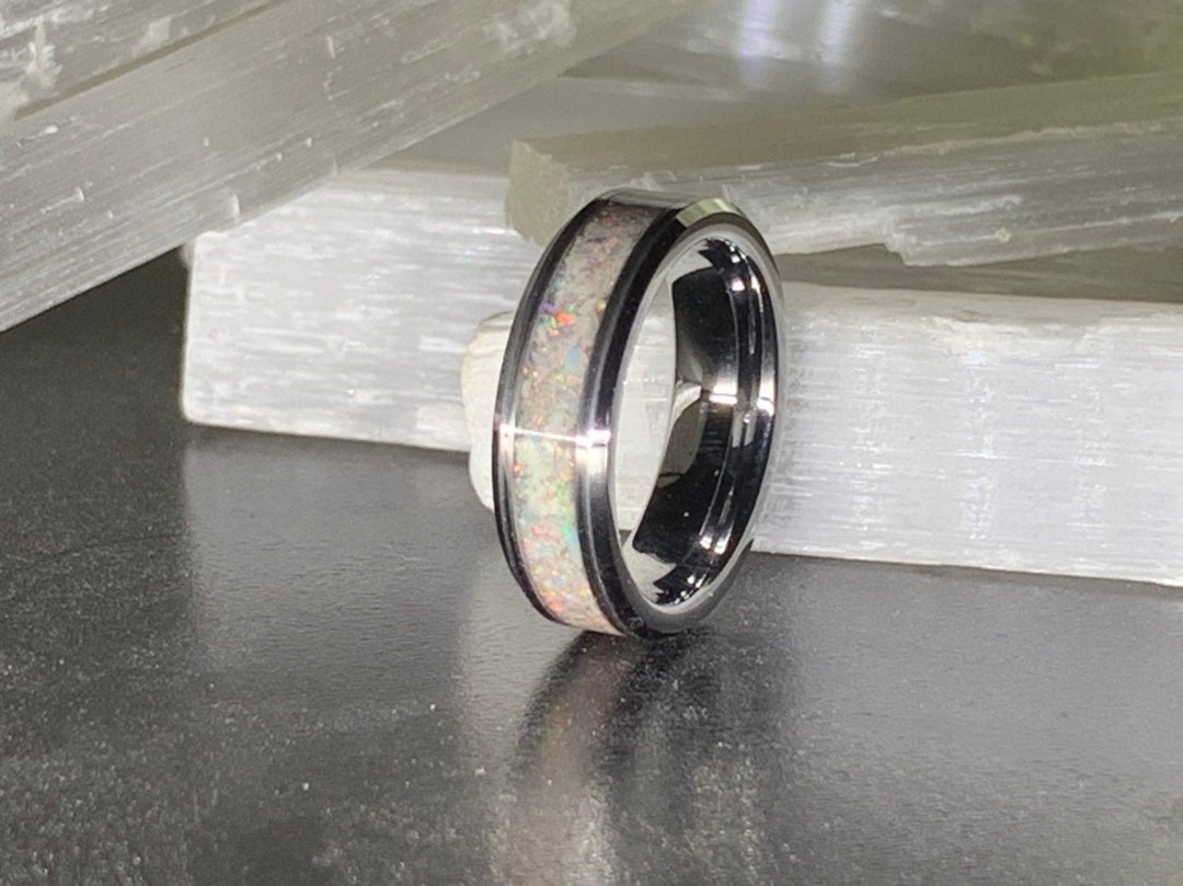 The "moonflake" Opal Glow Ring - Etsy