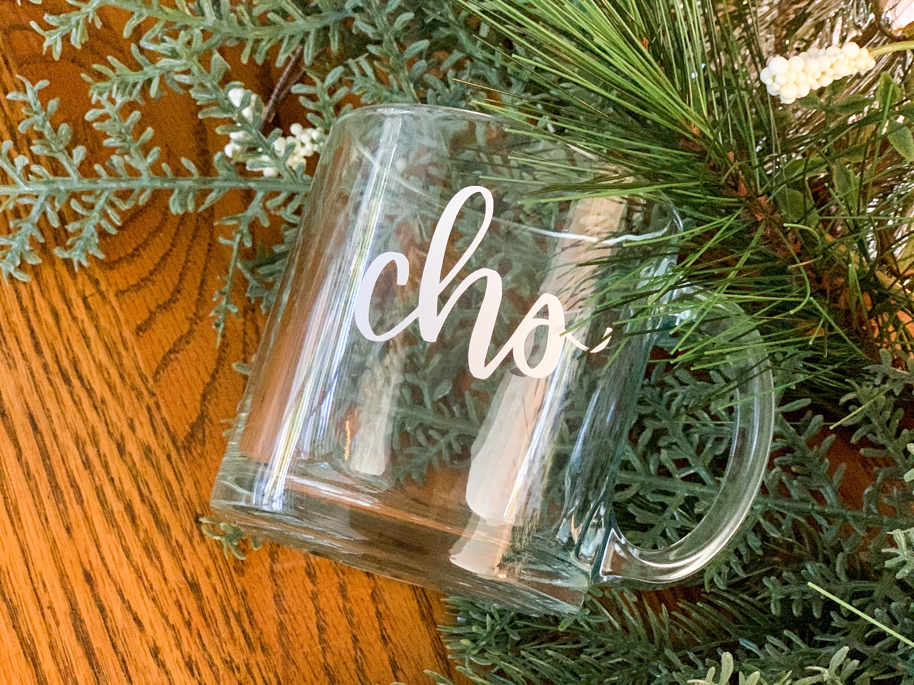 Custom Calligraphy Mug City Clear Mug Custom Christmas Gift | Etsy