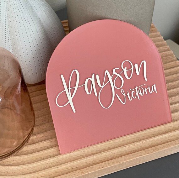 Custom Arch Baby Announcement Sign Baby Name Sign Baby - Etsy