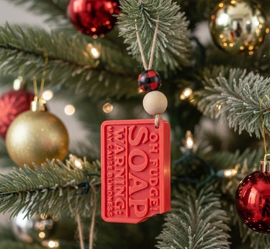 Oh Fudge Soap Christmas Ornament - Humorous 3D Printed Tribute to A ...
