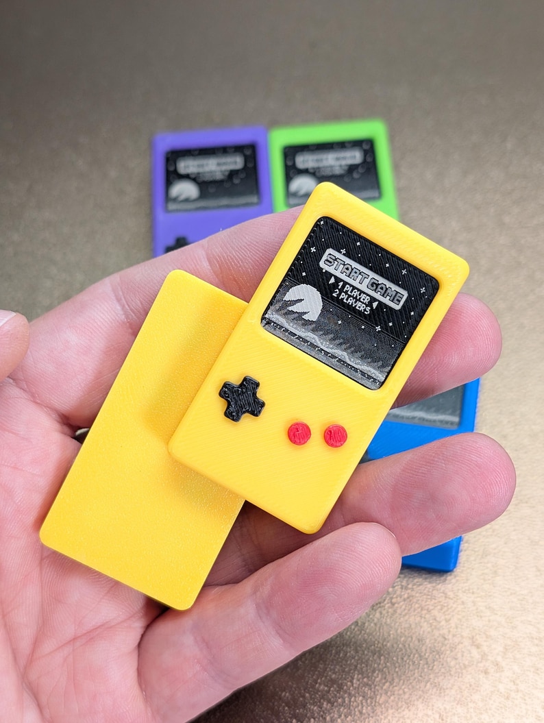 Retro Handheld Game Fidget Slider: Laser Engraved Magnetic 3D Printed ...