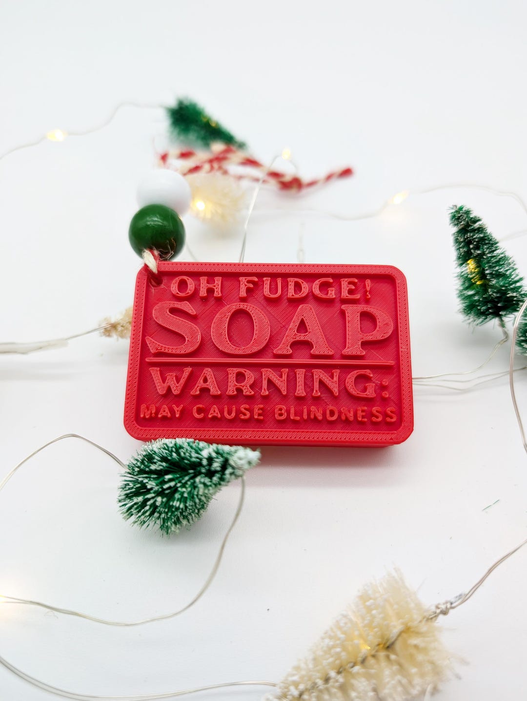 Oh Fudge Soap Christmas Ornament - Humorous 3D Printed Tribute to A ...
