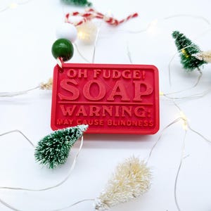 Oh Fudge Soap Christmas Ornament - Humorous 3D Printed Tribute to A ...