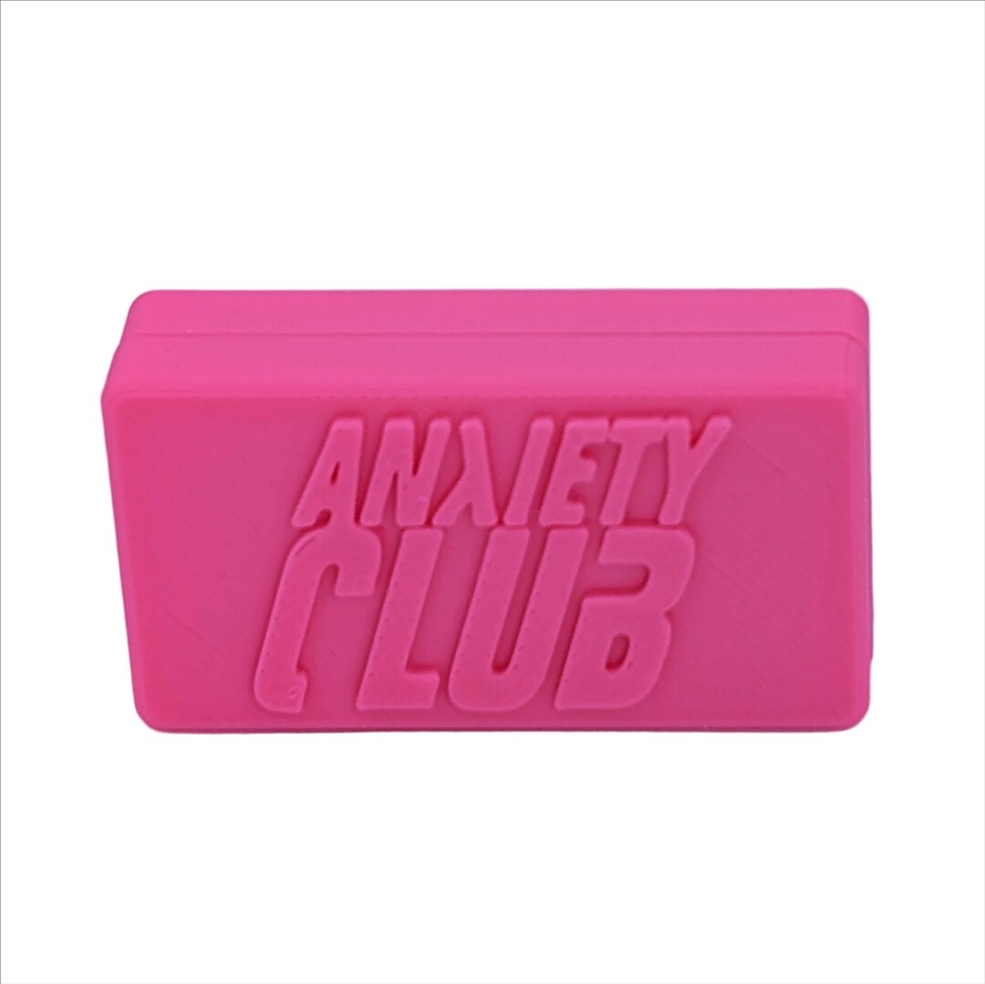 Anxiety Club Fidget Slider: Fight Club Parody, 3D Printed Magnetic Desk ...