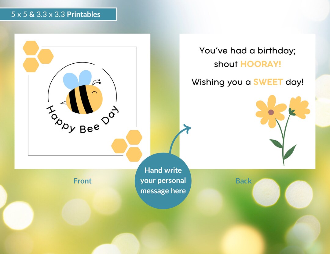Happy Bee Day! LDS Handout & Printable - Etsy