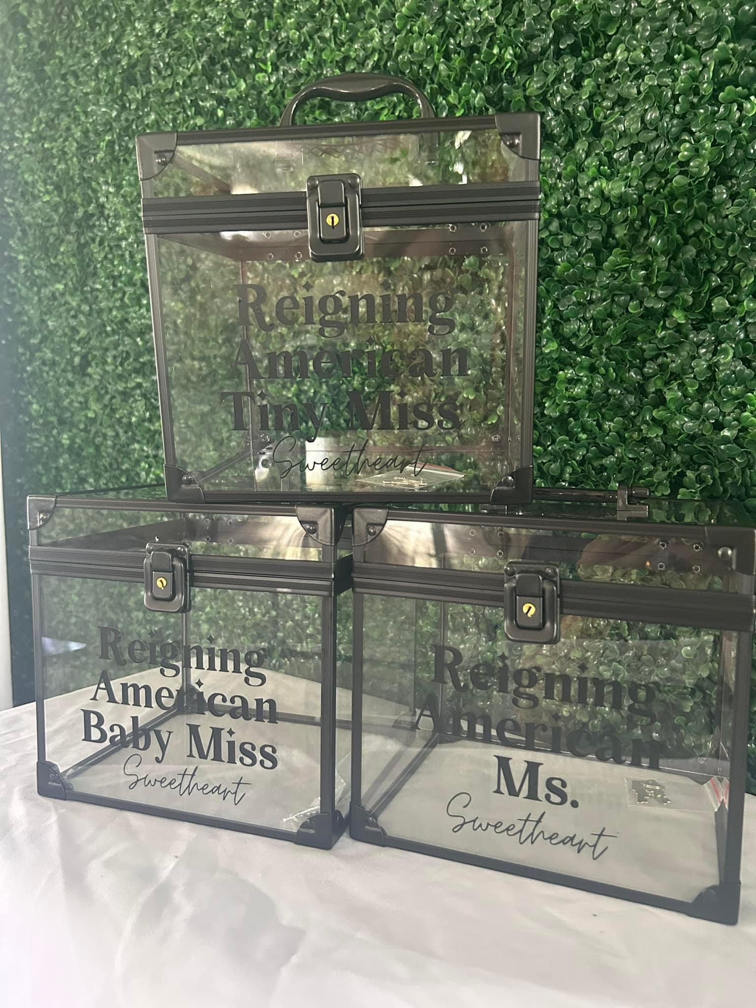 Pageant Crown Box, Custom Titleholder Crown Box, Crown Box, Tiara Box ...