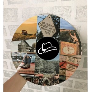 Western Country Vibe Decor/ Custom Vinyl Records/ Personalized Wall ...